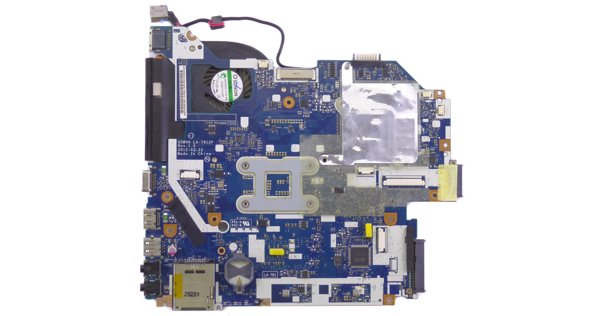 Мат. плата Q5WVH, LA-7912P Rev: 1.0, rPGA989 (G2), i5-3210M (SR0MZ ...